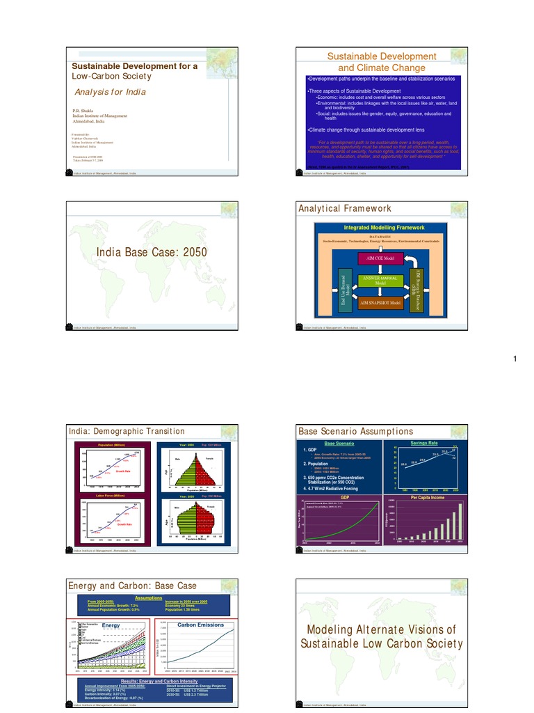 India Vision 2050 | PDF | Low Carbon Economy | Climate Change Mitigation