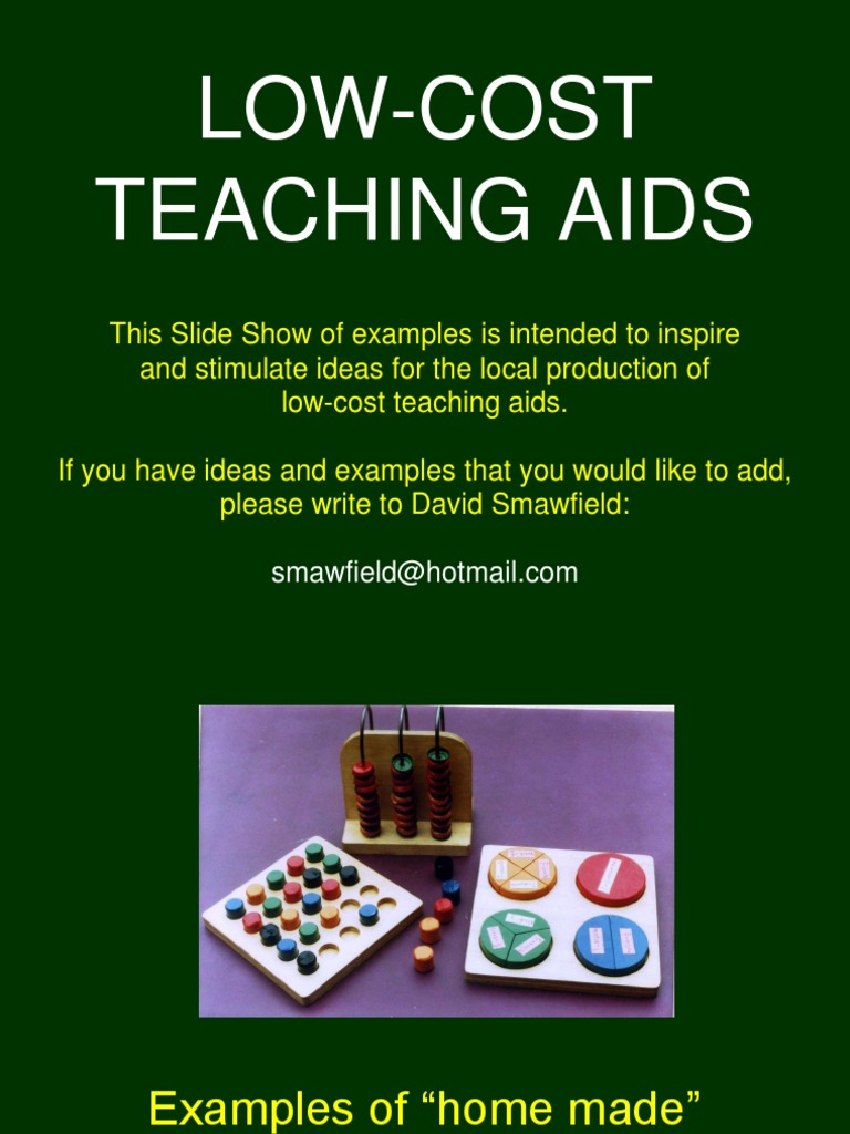 Examples Low Cost Teaching Aids | PDF | Adjective | Dice