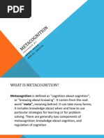 Cognitive and Metacognitive Factors in Learning | PDF | Metacognition | Learning