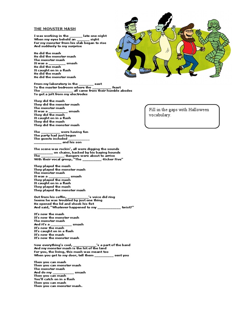 Monster Mash Worksheet | PDF