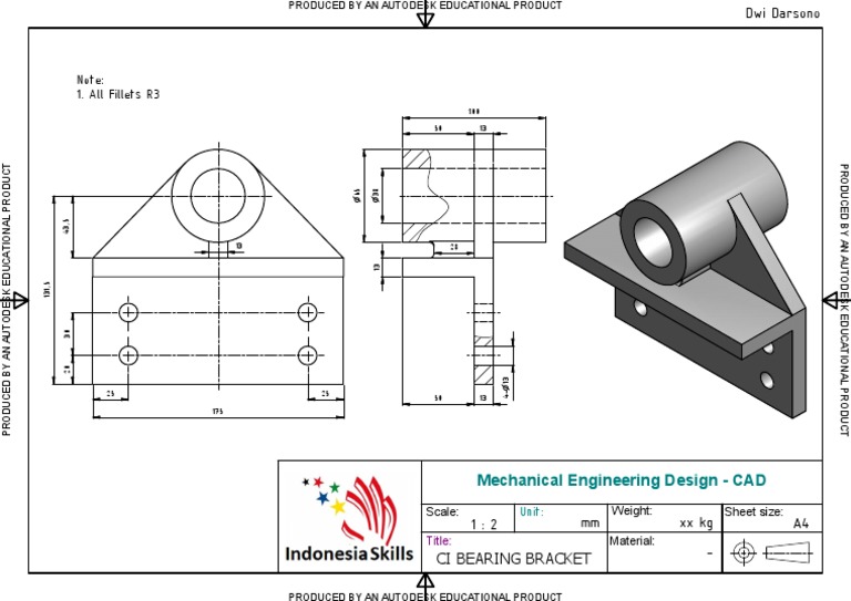 All Fillets R3: Mechanical Engineering Design - CAD | PDF