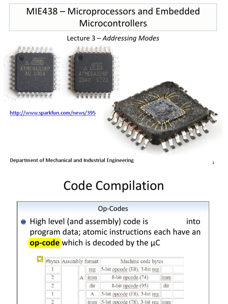MIE438 - Spring 2014 - Lecture Slides 3 (1) - 615279 | PDF | Instruction Set | Subroutine