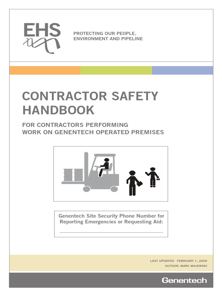 Contractor Safety Handbook | PDF | General Contractor | Dangerous Goods