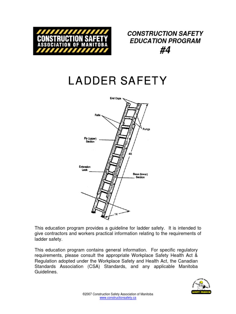 Ladder Safety | PDF | Ladder | Occupational Safety And Health