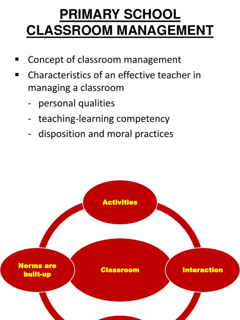 Effective Classroom Management in Primary School | PDF | Classroom ...