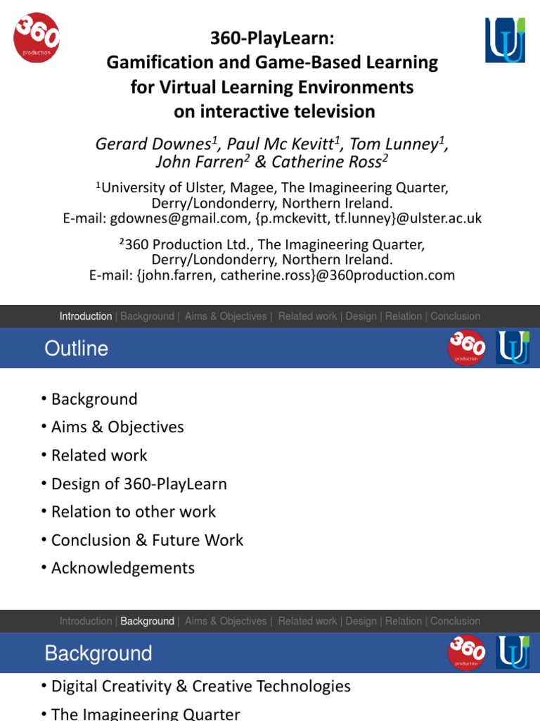 Gamification and Game-Based Learning | PDF | Application Programming ...