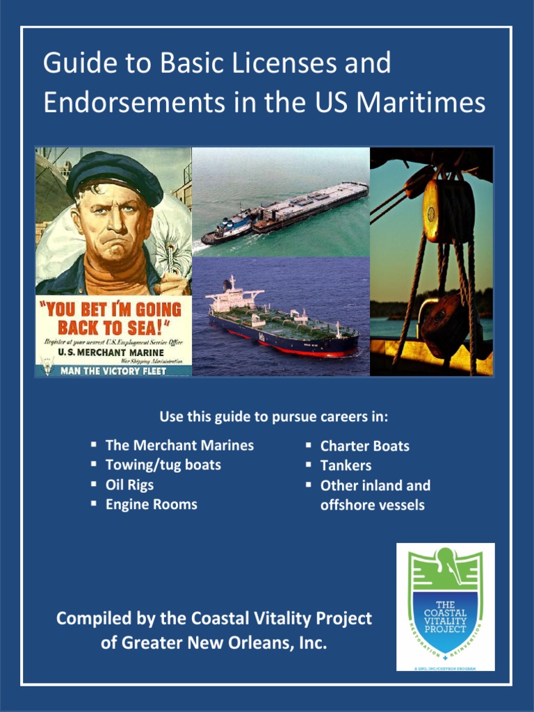 Guide To Basic Licenses and Endorsements in The US Maritimes | PDF ...