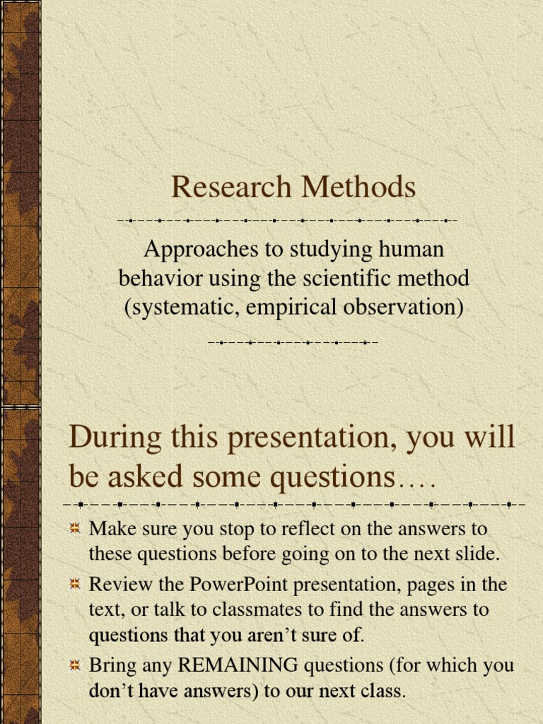 Methods of Empirical Research | PDF | Experiment | Design Of Experiments