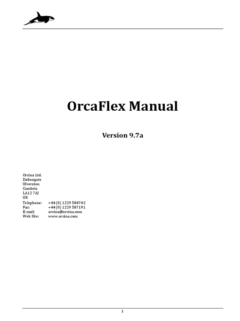 Orca Flex | PDF | Command Line Interface | Installation (Computer Programs)