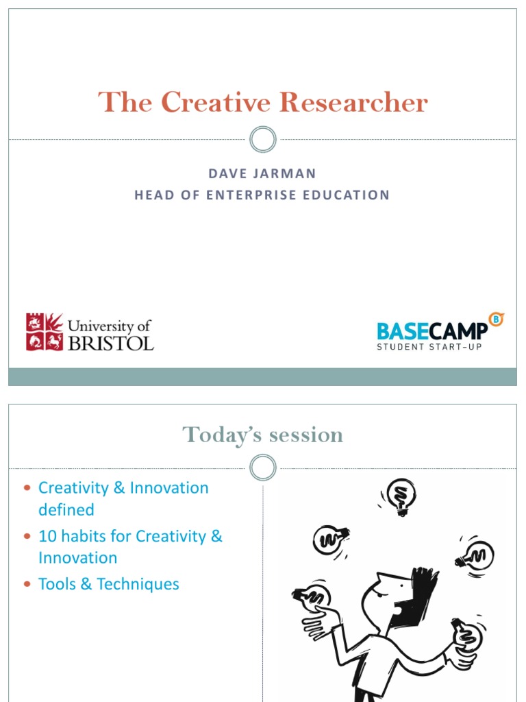 The Creative Researcher | PDF | Creativity | Innovation