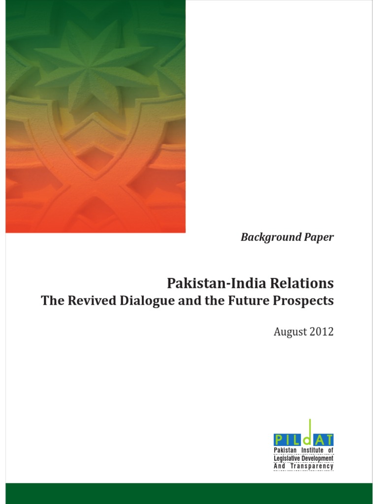 Pak India Relation | PDF | India–Pakistan Relations | Pakistan