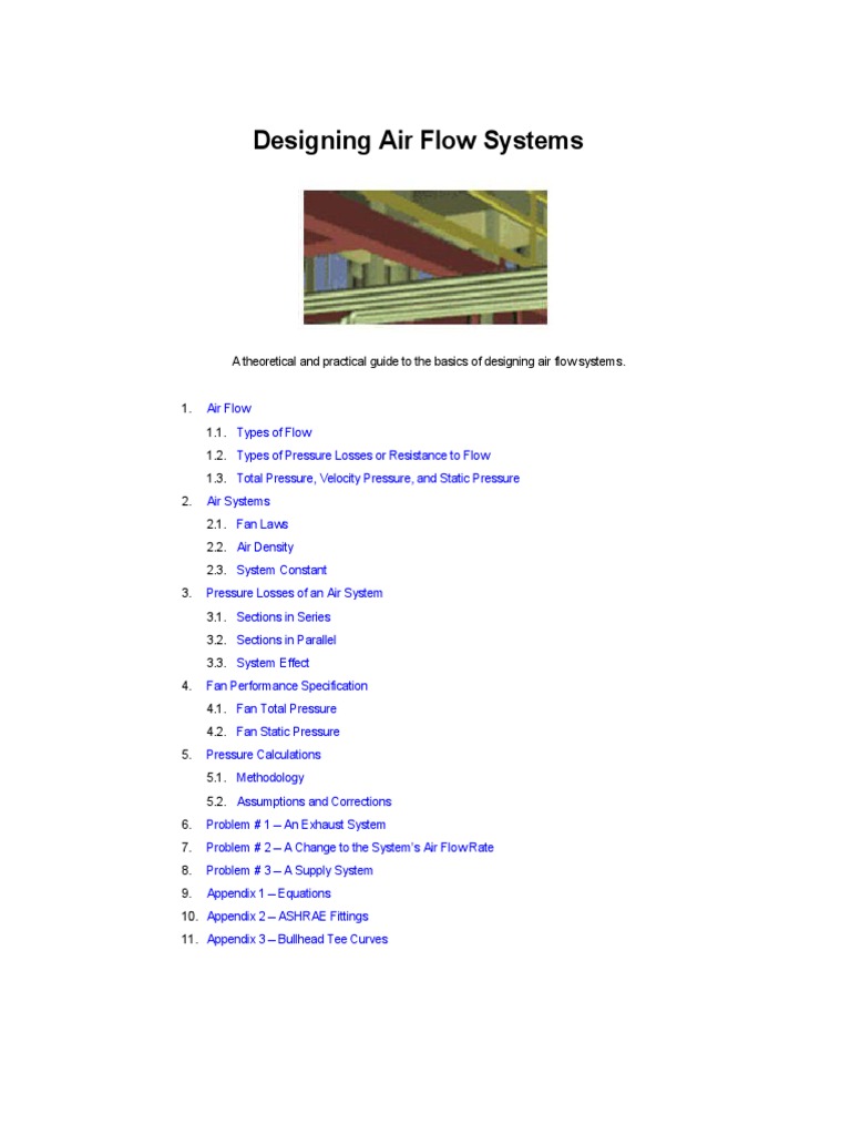 A Theoretical and Practical Guide To The Basics of Designing Air Flow ...