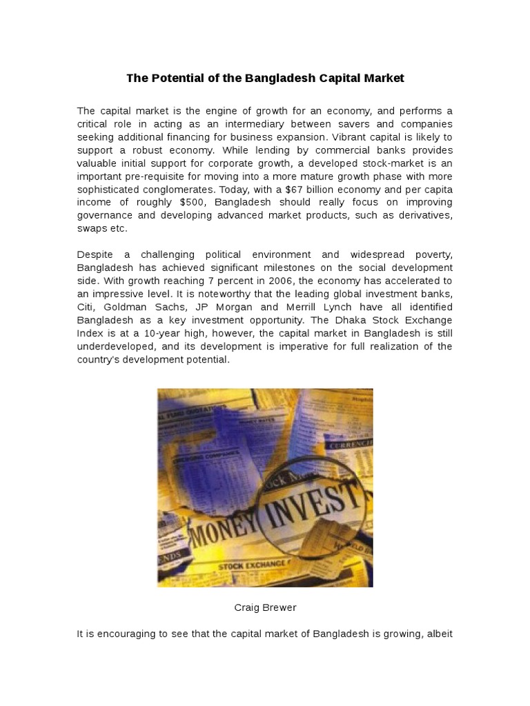 Bangladesh Stock Market | PDF | Finance & Money Management | Law