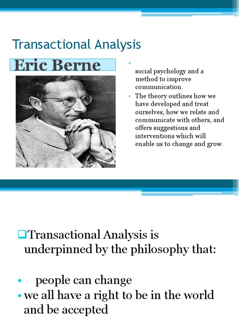 Transactional Analysis: Eric Berne | PDF