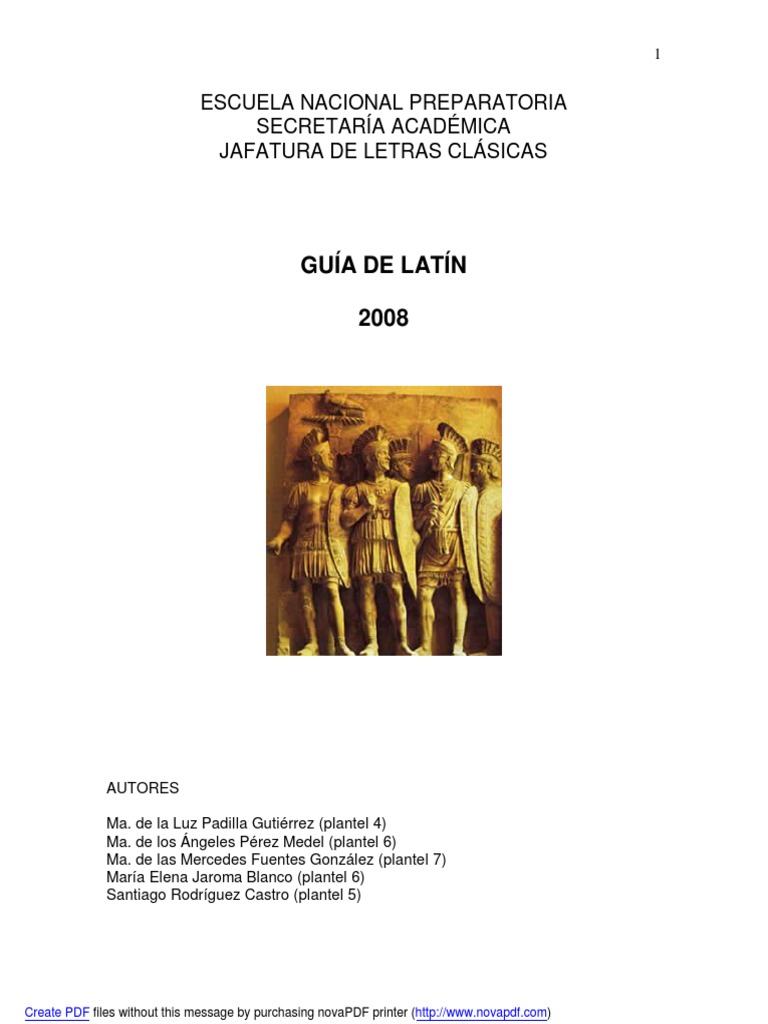 Guía Latin | Descargar gratis PDF | Verbo | Predicado (Gramática)