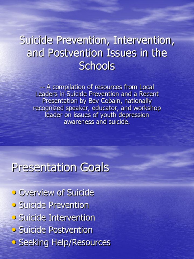 Suicide Presentation | PDF | Suicide | Mental Health