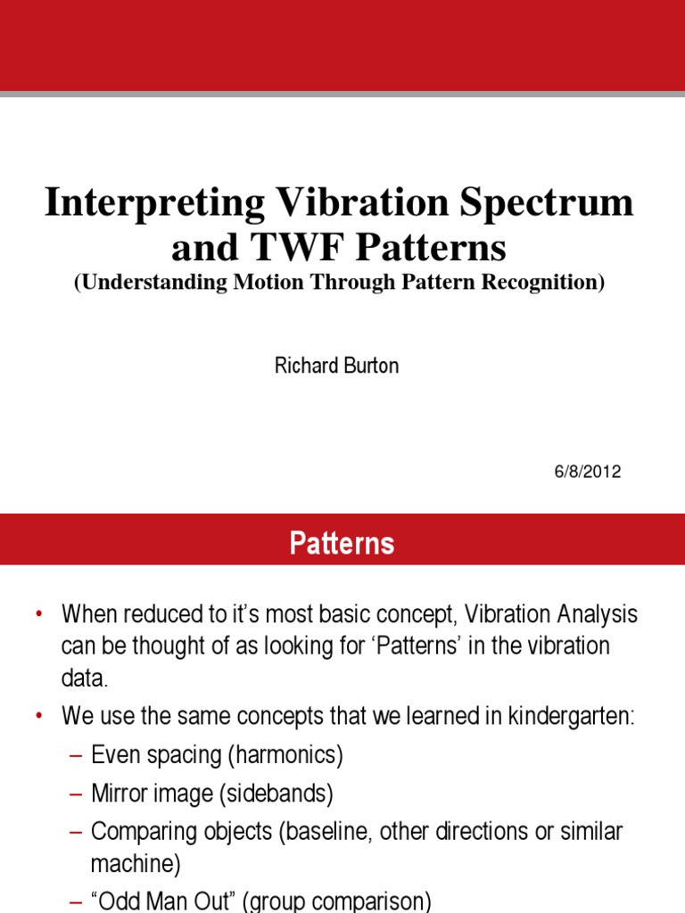 Interpreting Vibration Spectrum and TWF Patterns | PDF | Frequency ...