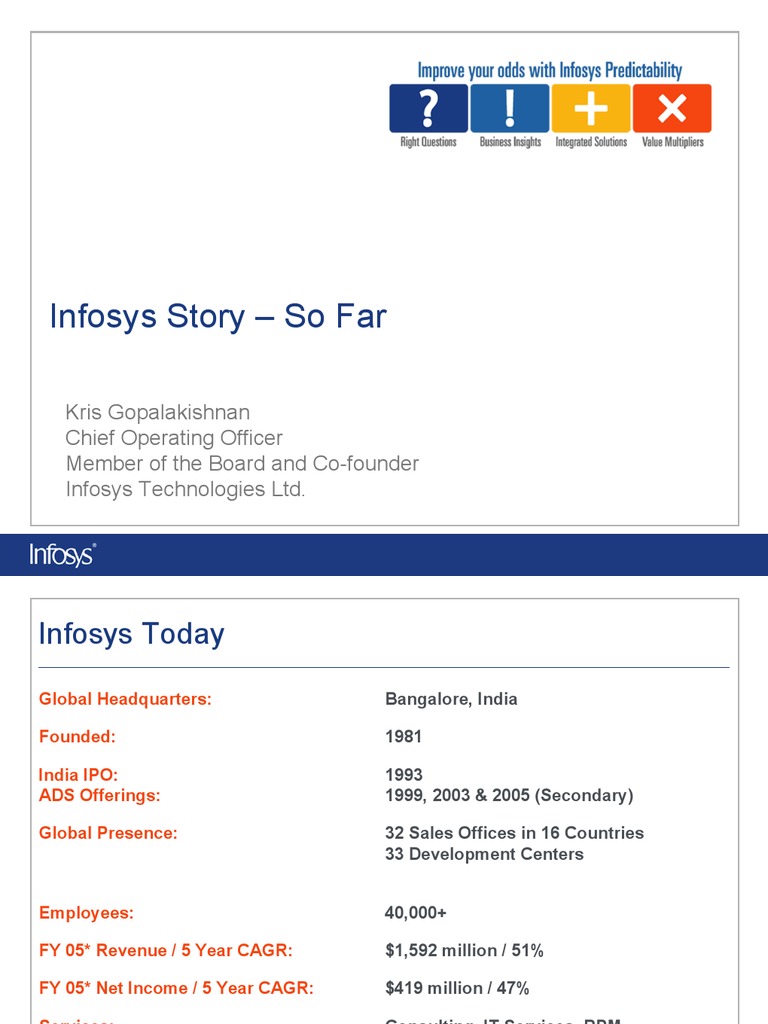 Infosys Story So Far | PDF | Taxes | Initial Public Offering