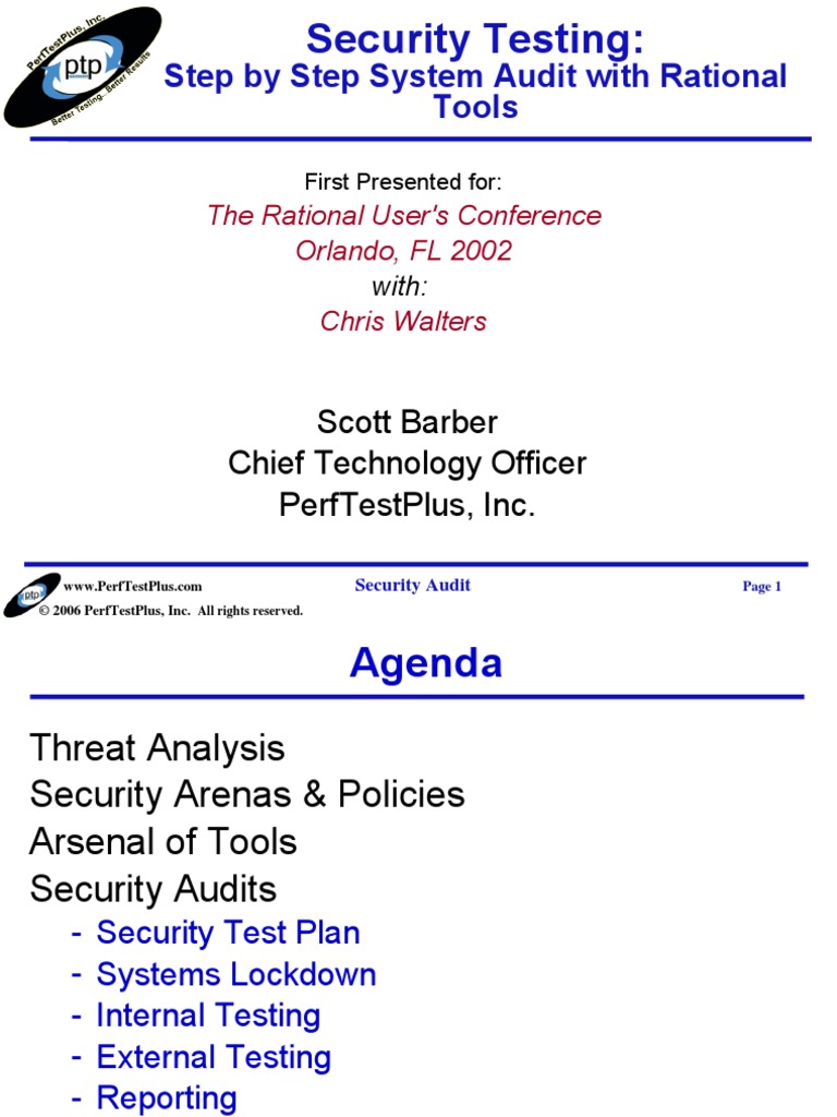 Security Audit | PDF | Denial Of Service Attack | Computer Security