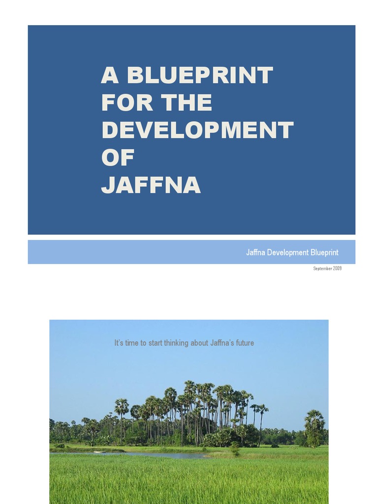 Jaffna Development Blueprint | PDF