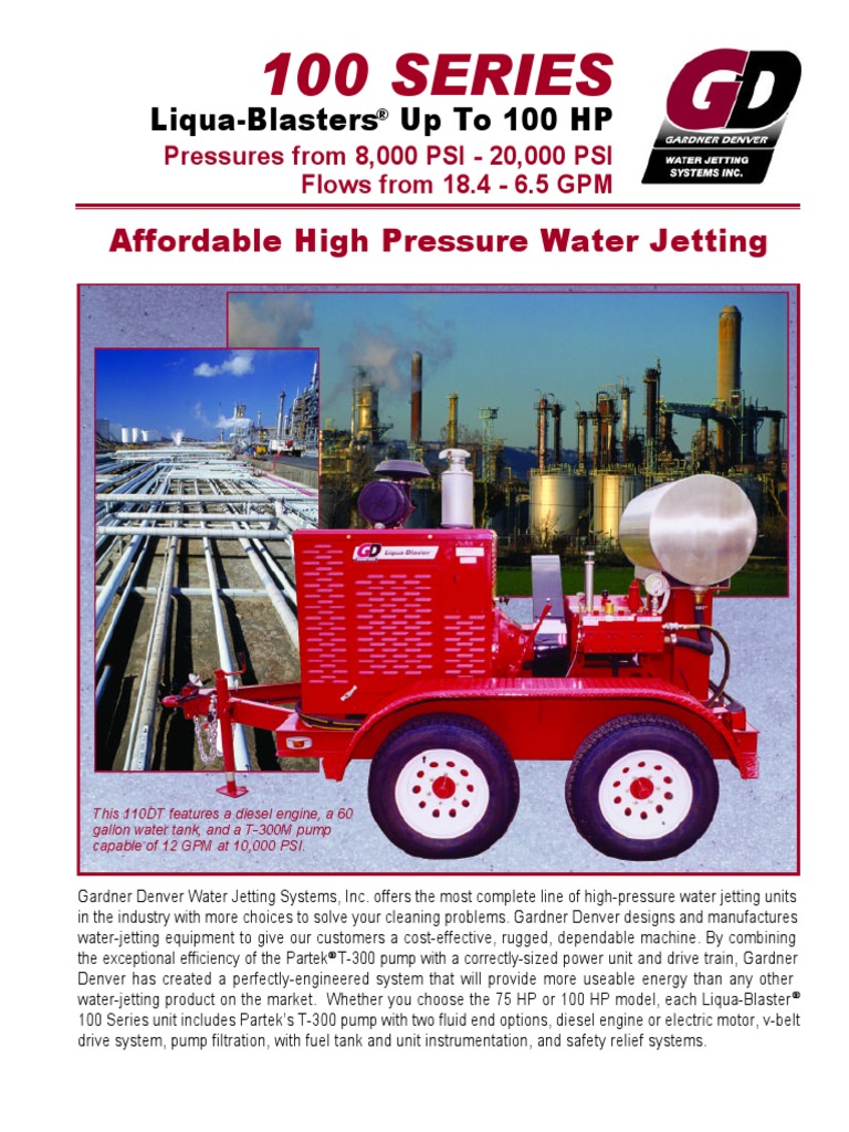 Liqua-Blaster 100 Series Brochure | PDF | Pump | Engines