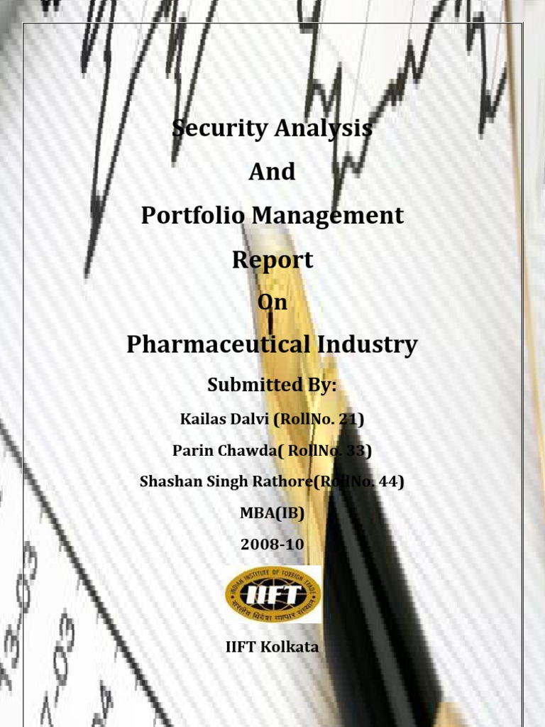 Security Analysis and Portfolio Management Pharmaceutical Industry ...