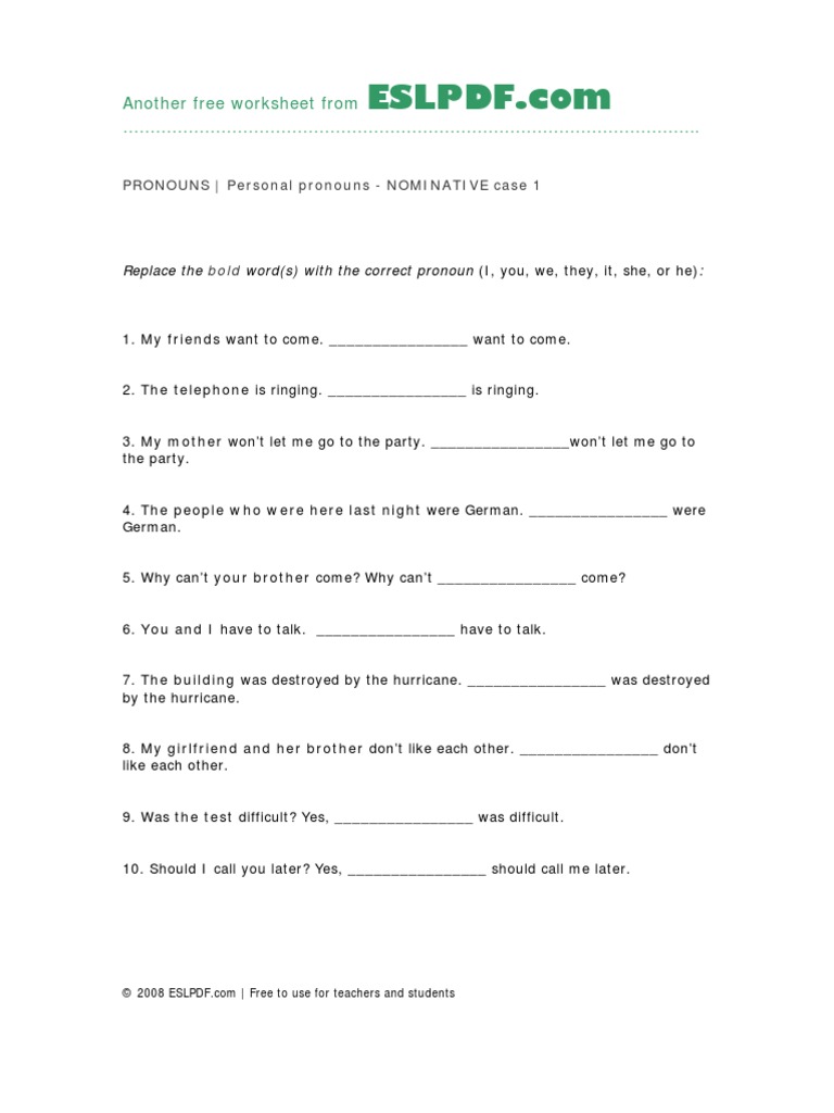 Another Free Worksheet From | PDF