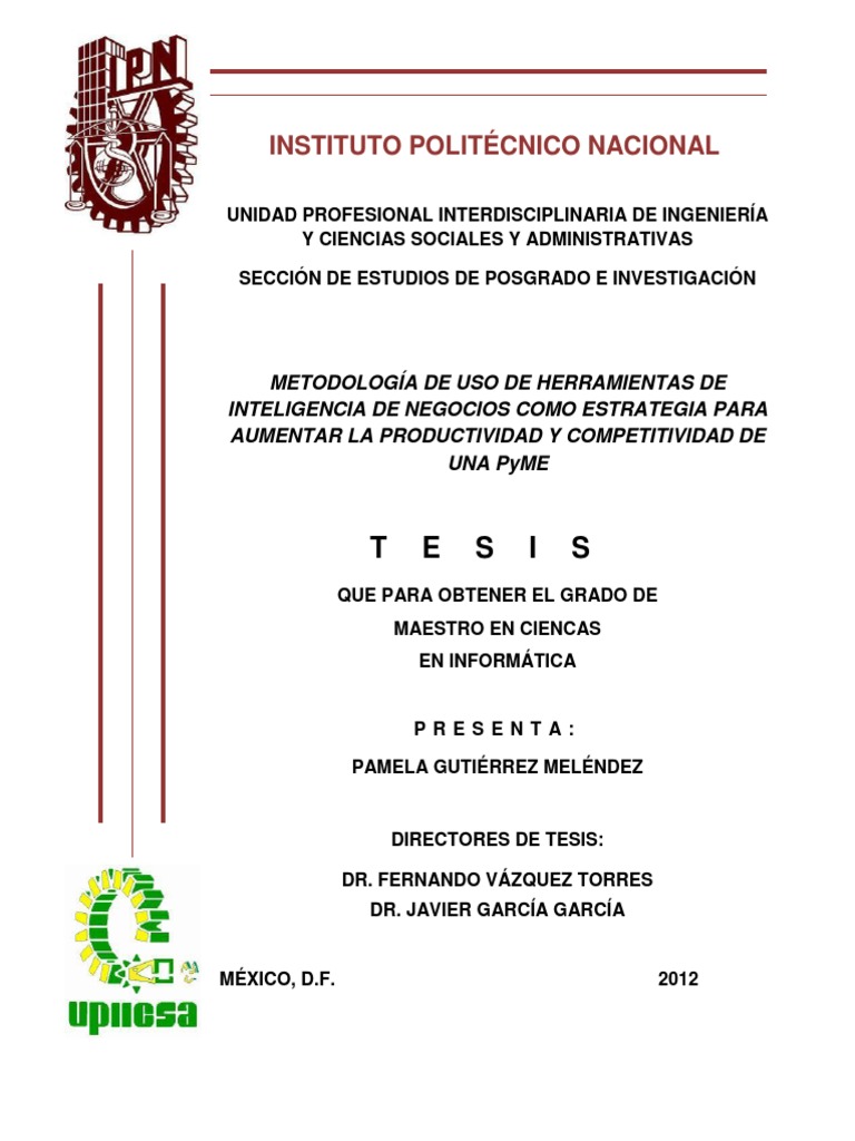 Tesis_RapidMiner | Tecnologías de la información | Informática