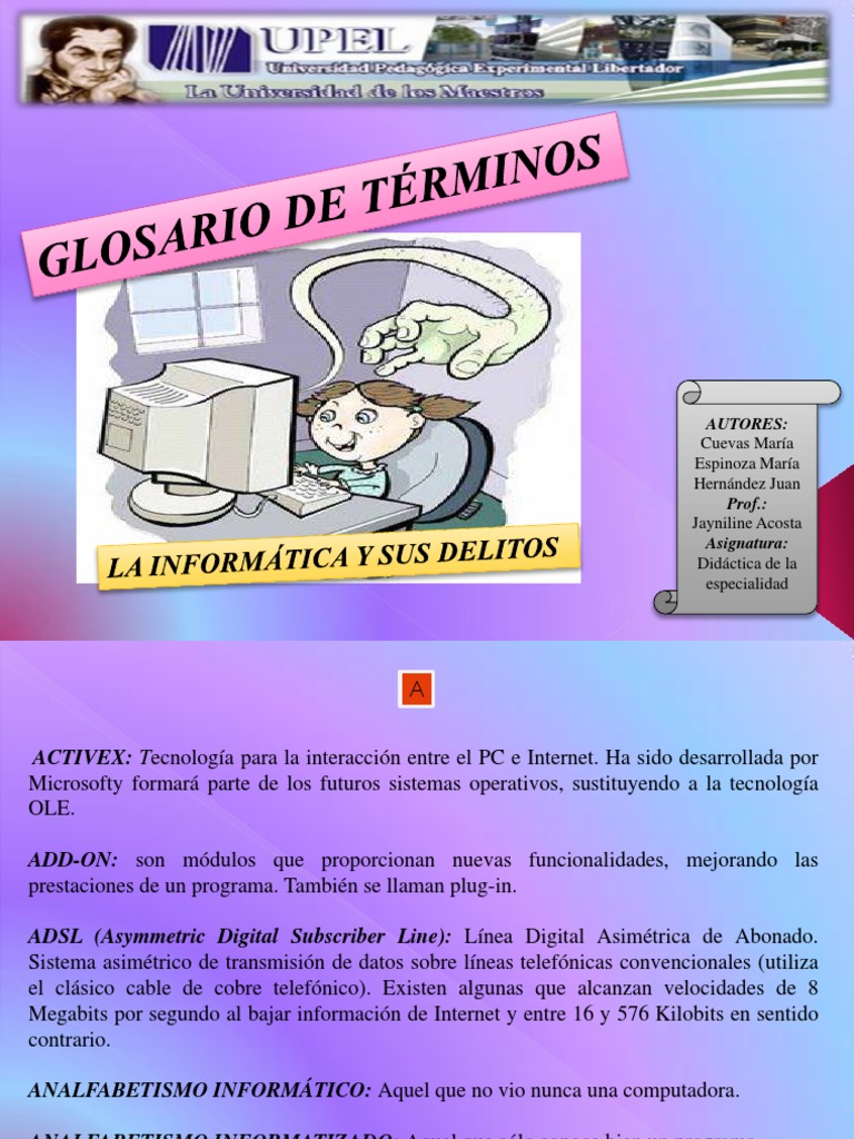 Glosario de Terminos Informaticos | PDF | Internet | Red mundial Glosario de Terminos Informaticos | PDF | Internet | Red mundial
