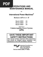 Preventive Maintenance Checklist Ups | PDF | Electric Power System ...