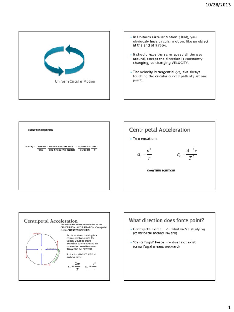 Circular Motion Hodum Printoff | PDF