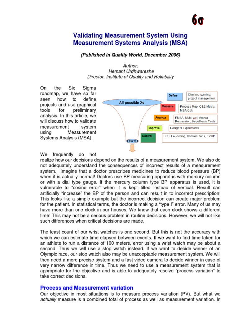 Msa (NDC) | PDF | Standard Deviation | Engineering Tolerance