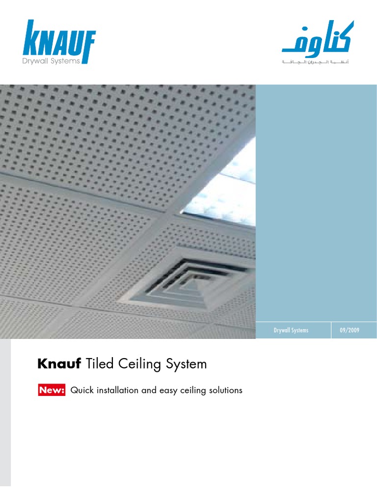 Knauf Ceiling Tiles Brochure | PDF | Ceiling | Tile