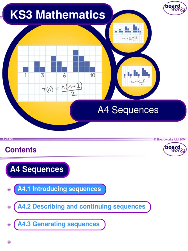 Year 8 Sequences | Sequence | Mathematical Concepts