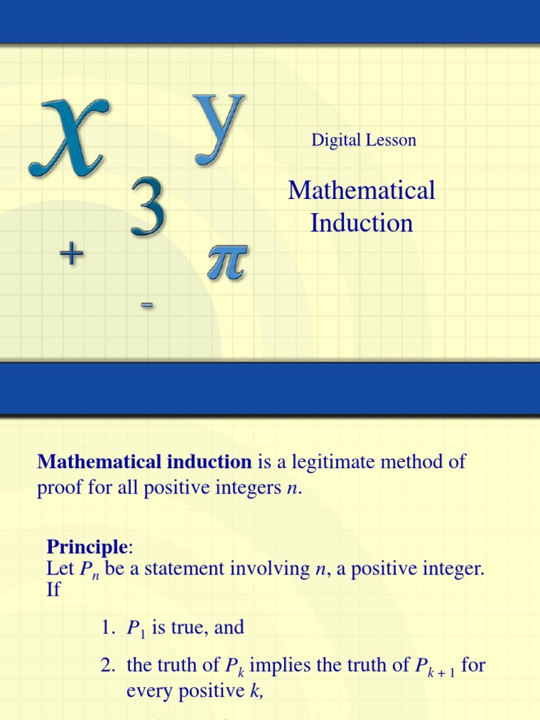 Mathematical Induction | PDF | Mathematical Proof | Number Theory