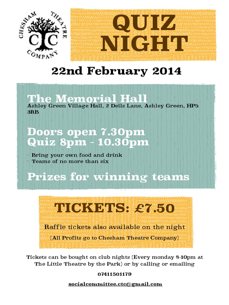 CTC Quiz Poster | PDF