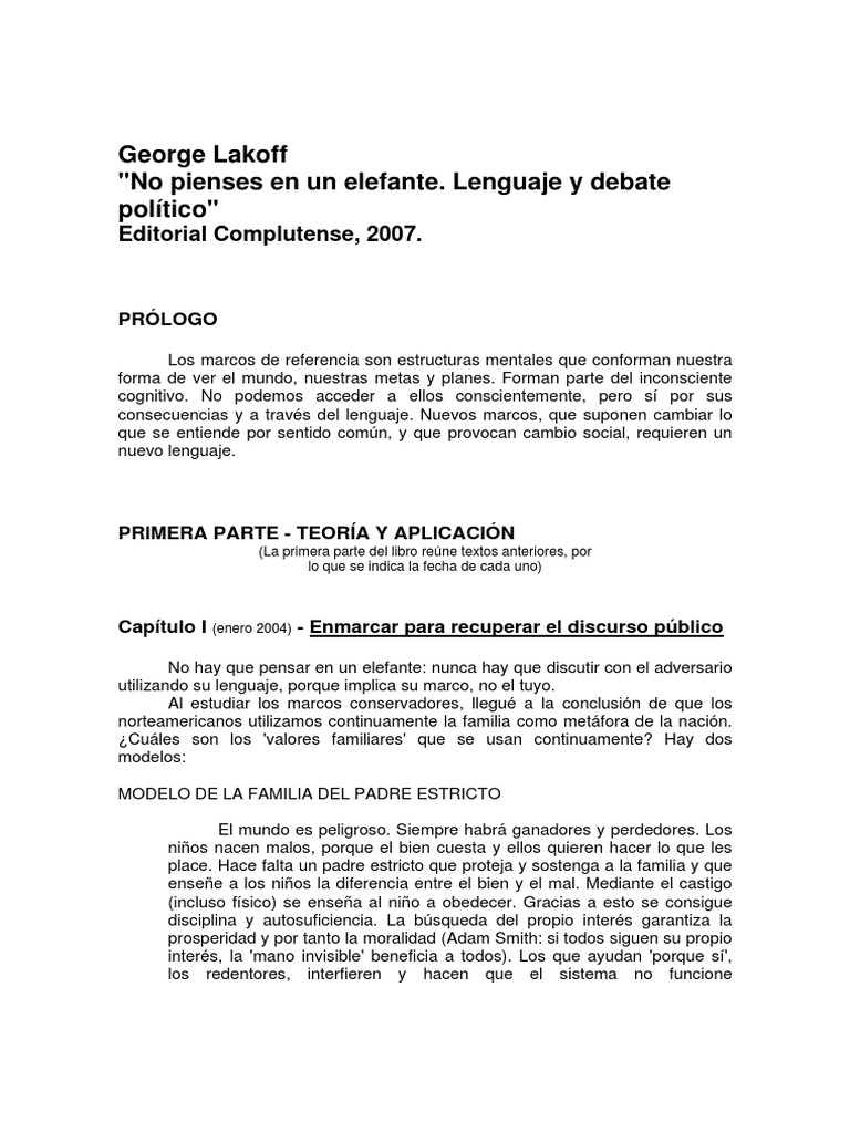 Lakoff | PDF