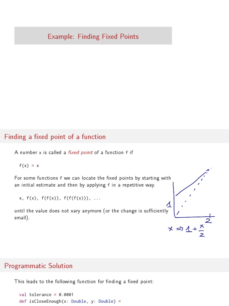 Example: Finding Fixed Points | PDF | Square Root | Function (Mathematics)