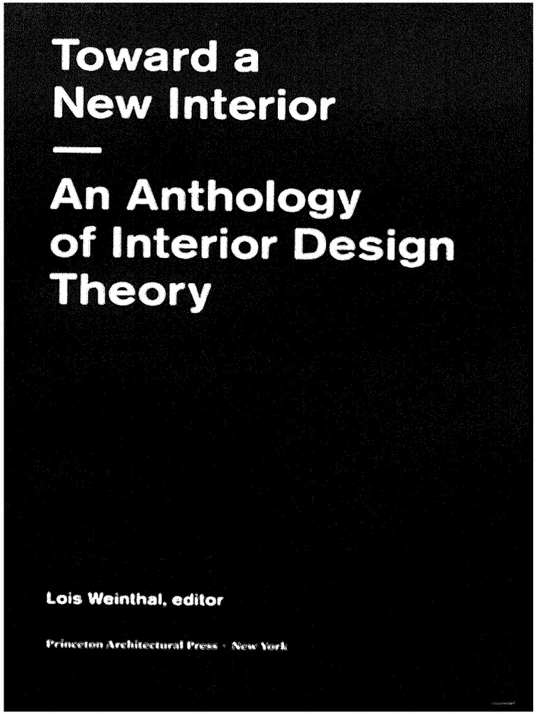 Interior Design Theory Anthology | PDF