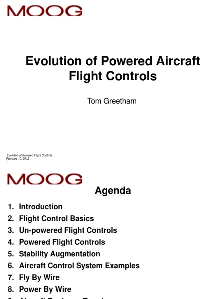 Evolution of Powered Flight Controls Seminar | PDF | Aircraft Flight ...