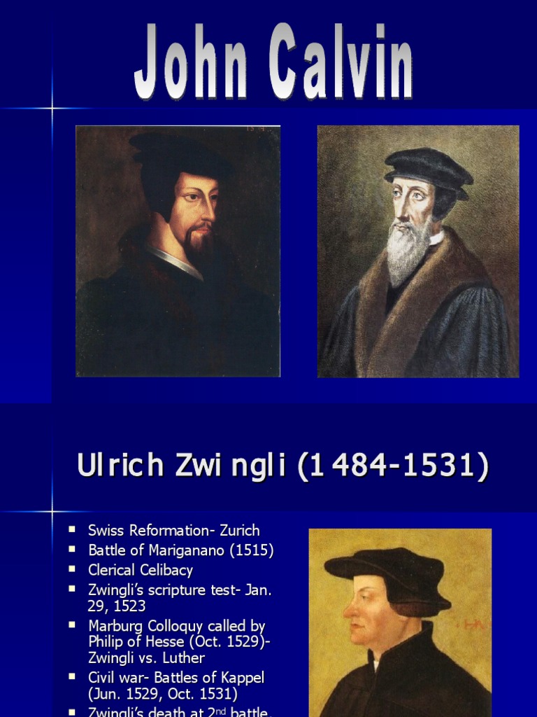 John Calvin Presentation | PDF | John Calvin | Protestantism