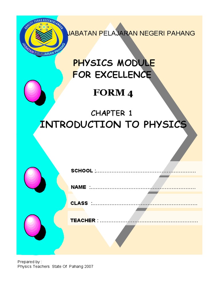 Physics Module for Excellence 2007 | PDF