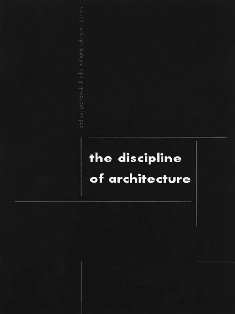 The Discipline of Architecture | PDF | Guild | Interdisciplinarity
