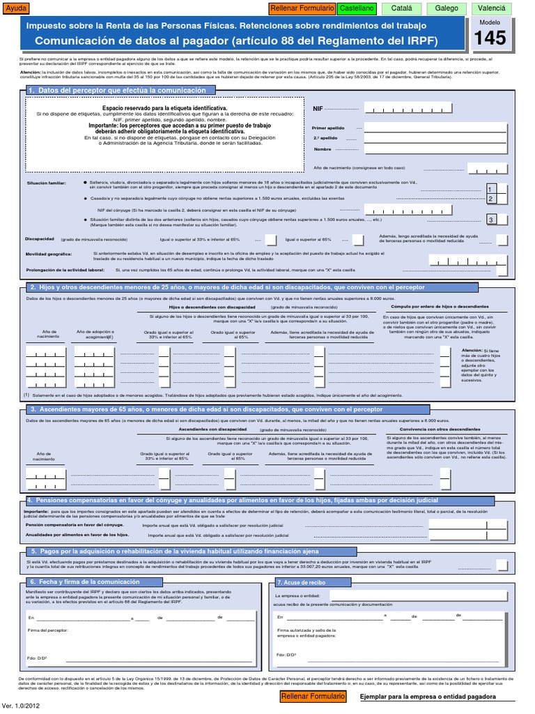Irpf 145 | PDF | Invalidez | Instituciones sociales