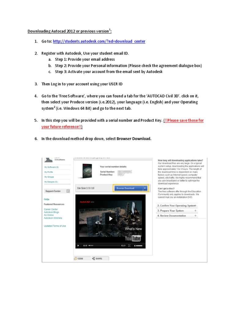 How To Install AutoCAD 2013 | PDF | Installation (Computer Programs ...