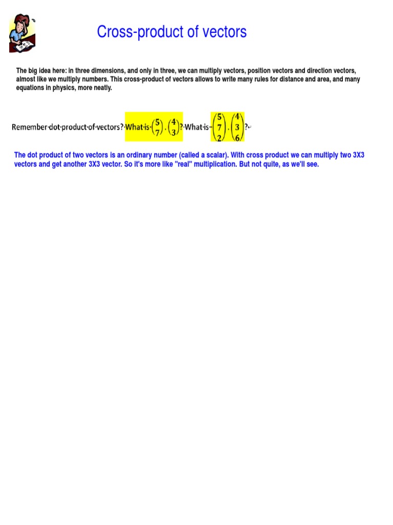 Understanding 3x3 Cross Products | PDF | Plane (Geometry) | Determinant