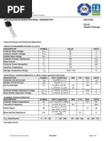 C828 Transistor Data Sheet Summary | PDF | Science & Mathematics ...
