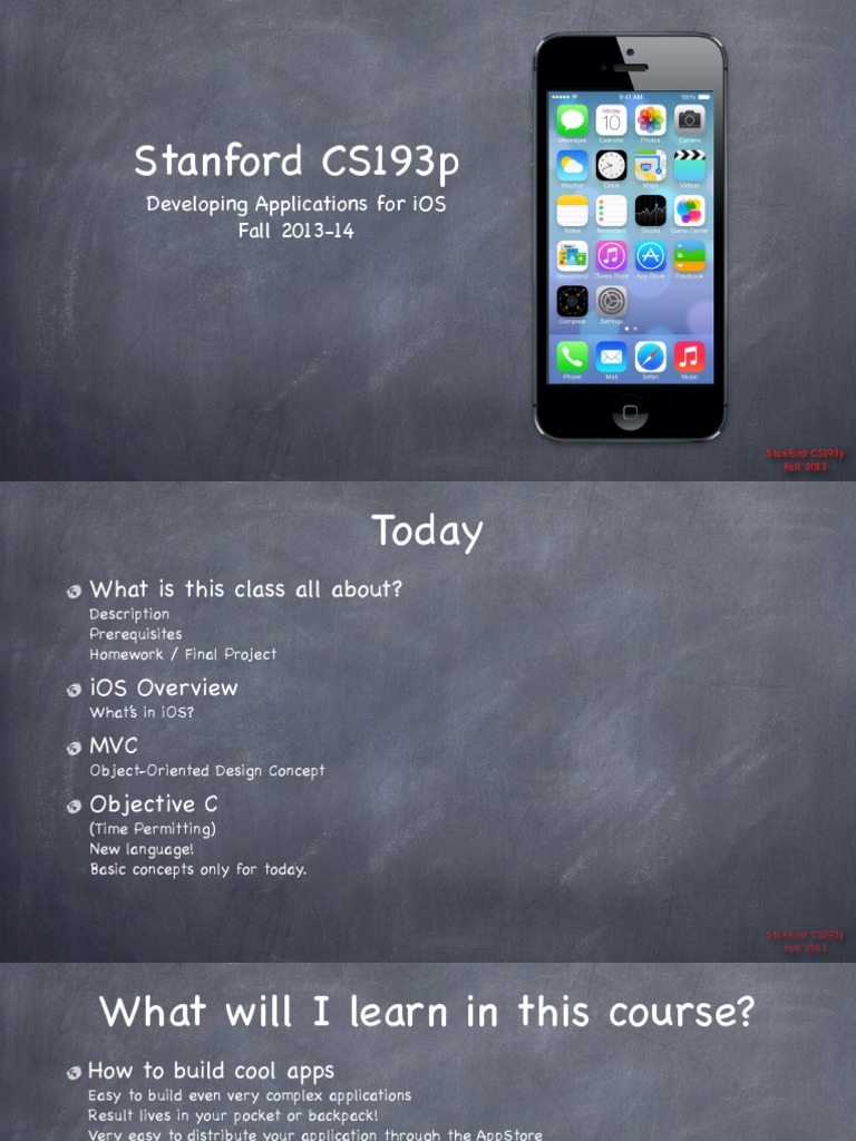 Stanford CS193p Developing Applications For iOS Fall 2013-14 | PDF | Objective C | Class ...