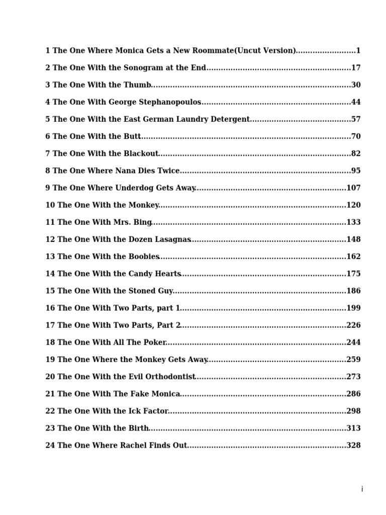 Friends 1 | PDF | Friends | Leisure