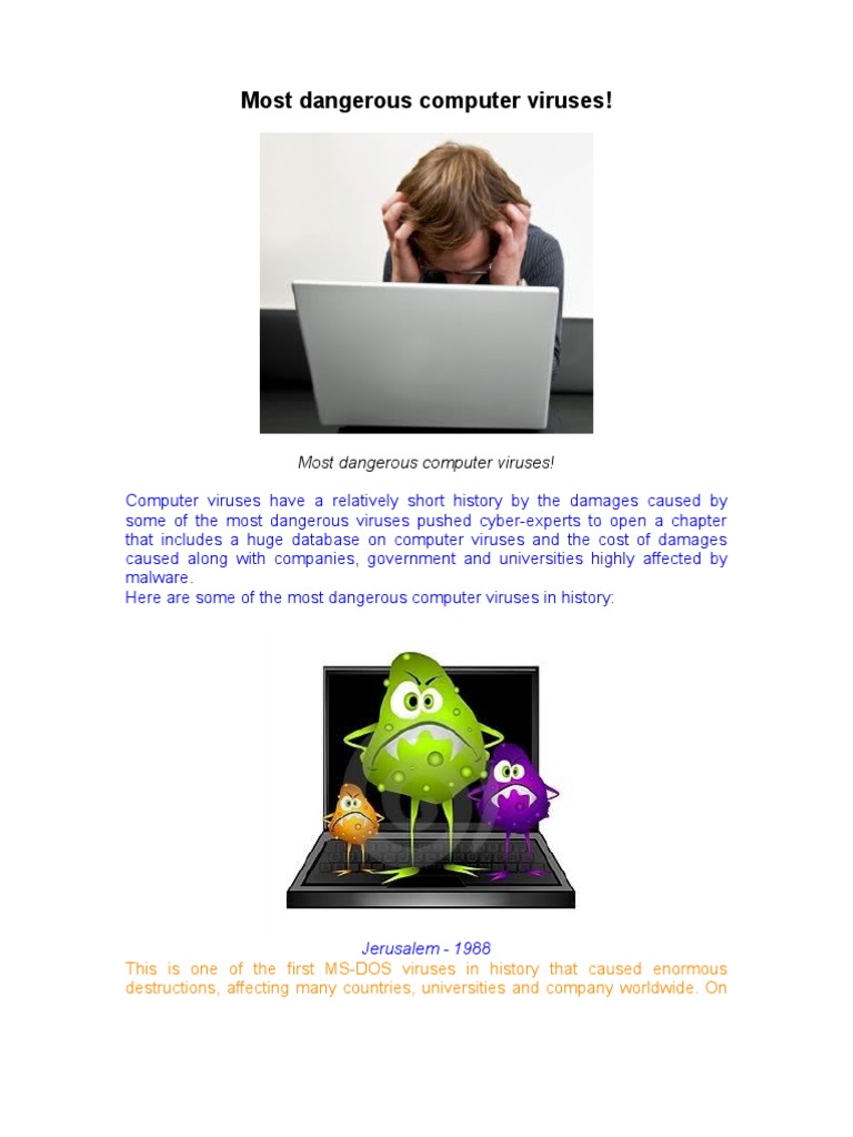 Most Dangerous Computer Viruses! | Computer Virus | Cyberspace